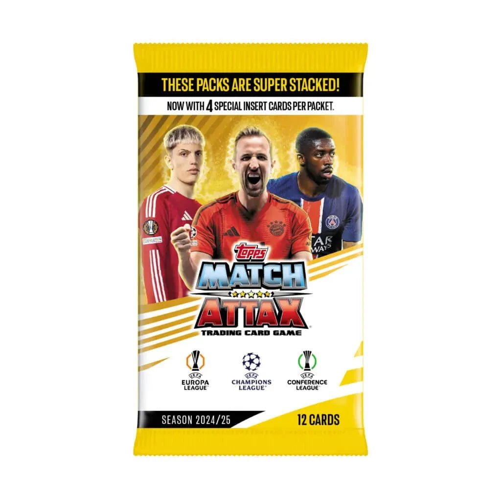 2024-25 Topps Match Attax UEFA Champions League Cards PACKET (12 Cards ...