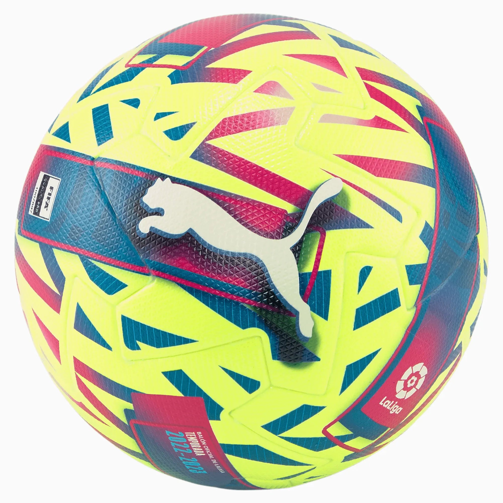 Puma 22-23 Orbita La Liga 1 (FIFA Pro) Match Ball - Lemon Tonic-Beetro
