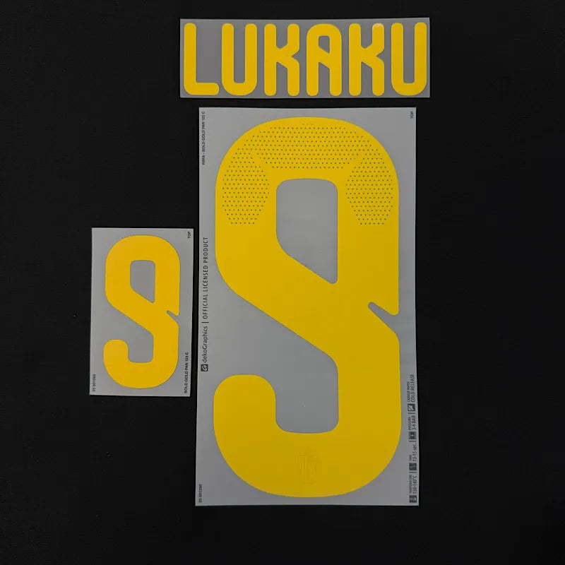 Belgium 2026- Home LUKAKU #9 Official Name Set – ProSoccer