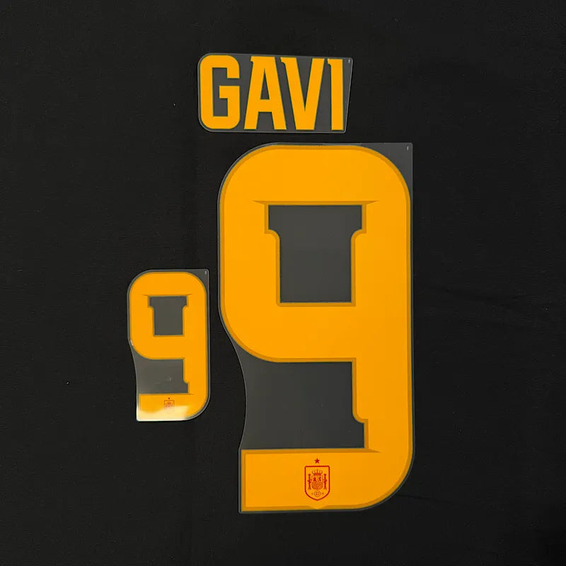 Spain 2026- Home GAVI #9 Jersey Name Set – ProSoccer