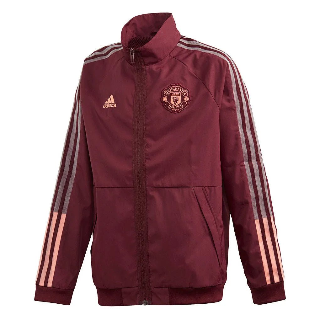 Adidas 2020-21 Manchester United Youth Anthem Jacket - Maroon – ProSoccer