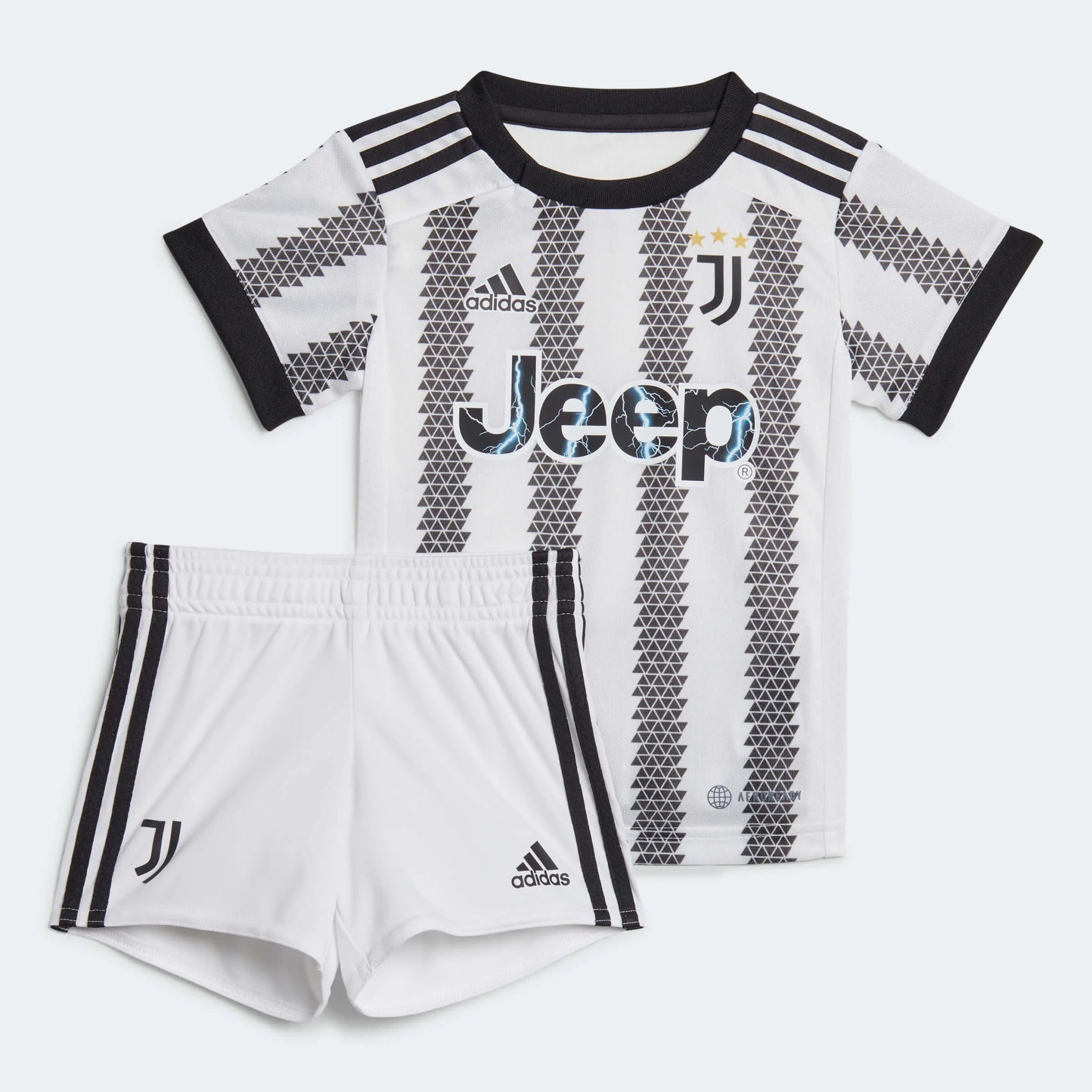 adidas 2022-23 Juventus Home Baby Set - White-Black – ProSoccer