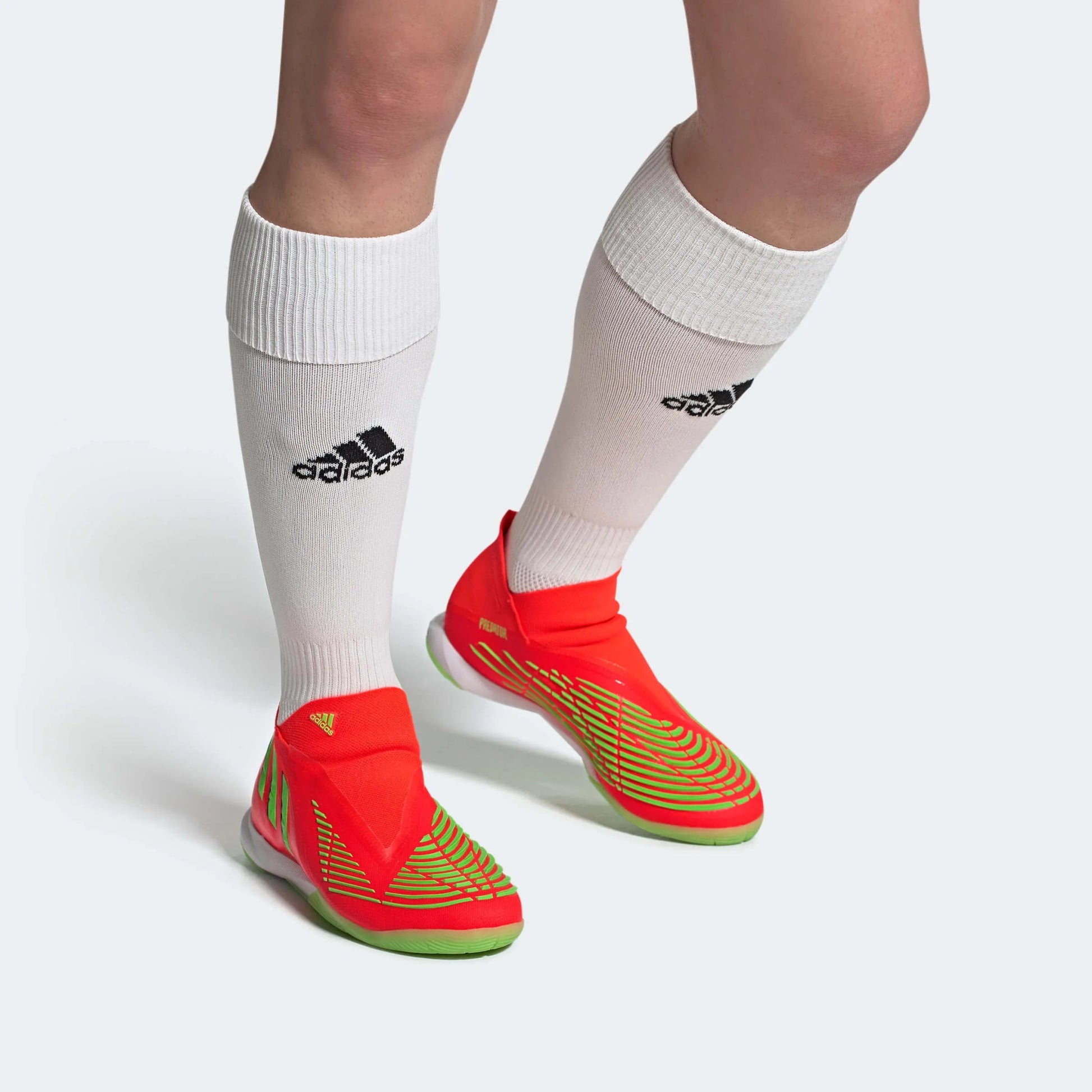 adidas Predator Edge .1 Indoor Soccer Shoes - Solar Red-Solar Green ...