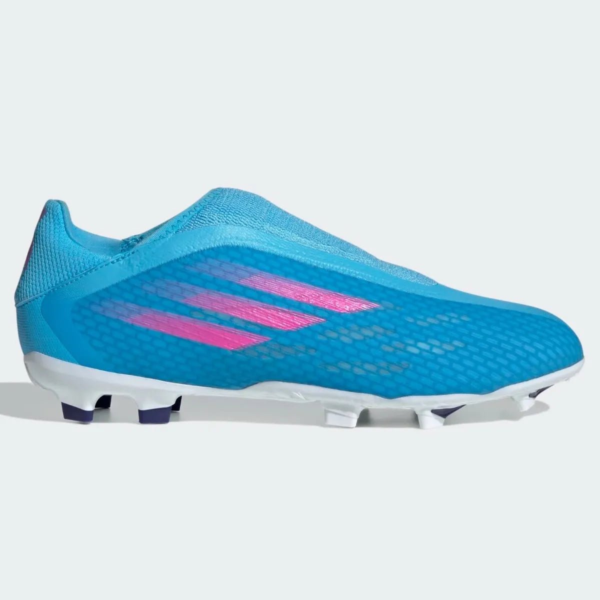 adidas X Speedflow .3 Laceless FG - Sky Rush-Shock Pink Soccer Cleats ...