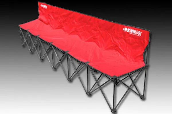 Kwik Goal 6-Seat Kwik Bench Red & ProSoccer US