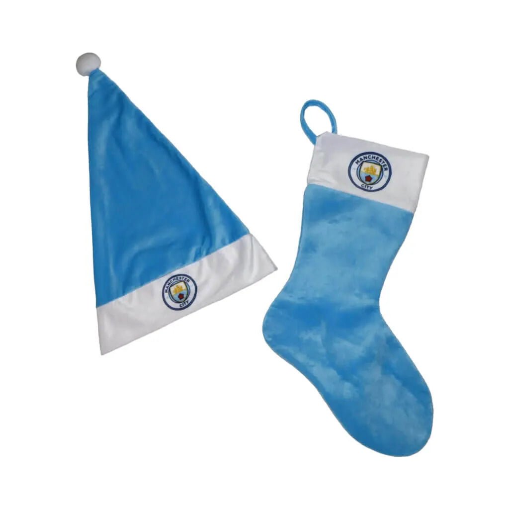 Manchester City Santa Hat & Stocking Set – ProSoccer