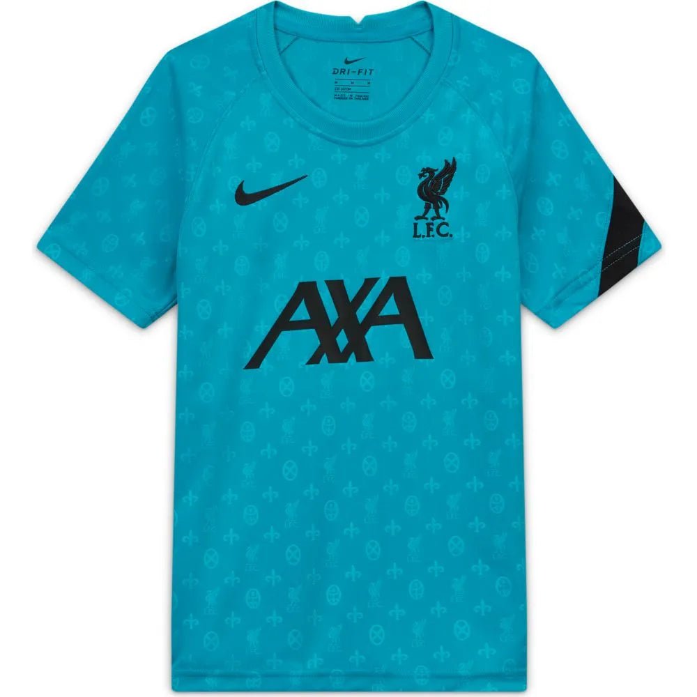 Nike 2020-21 Liverpool YOUTH Pre-Match Soccer Jersey - Turquoise ...