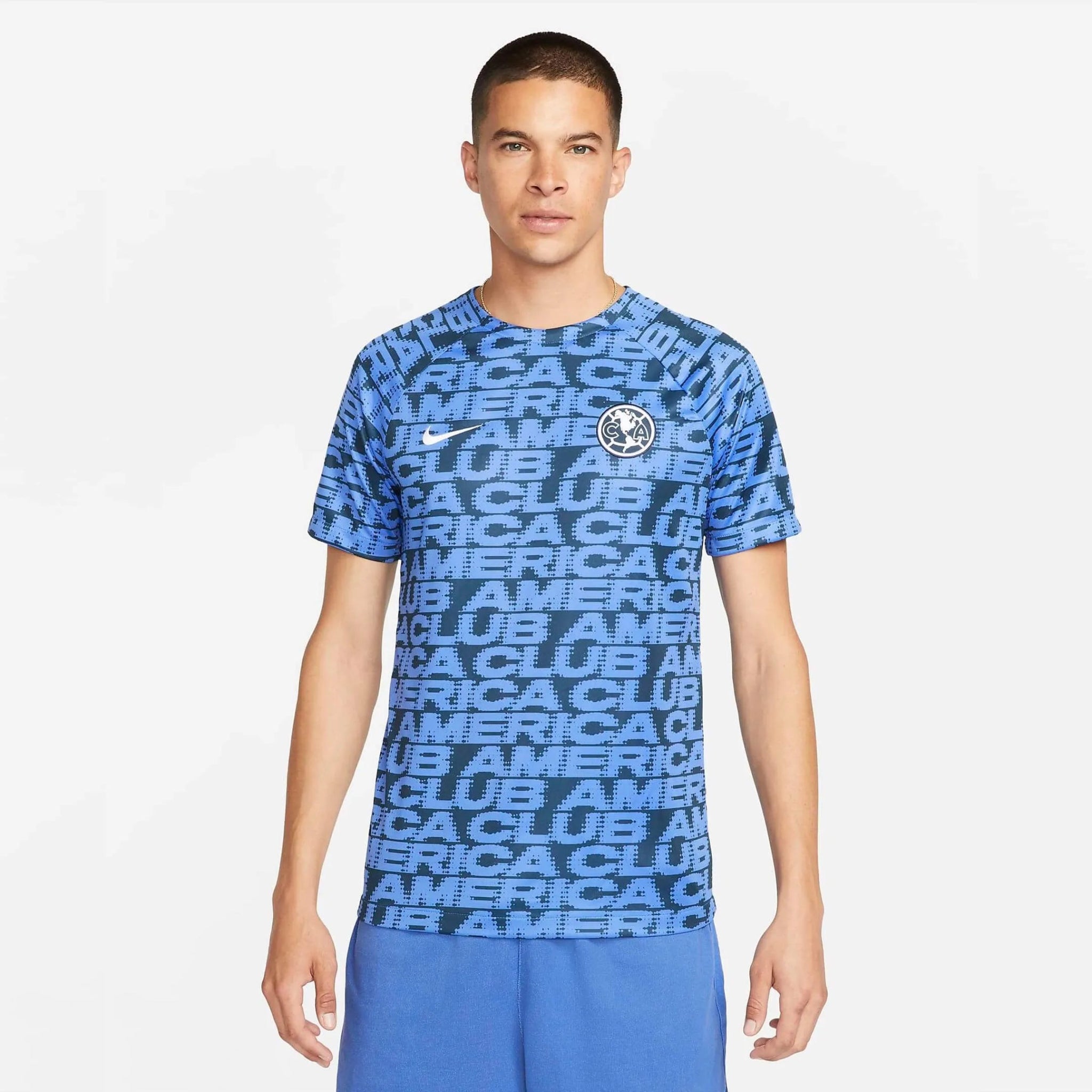 Nike 2022-23 Club America Pre-Match Soccer Jersey - Armory Navy-Medium ...