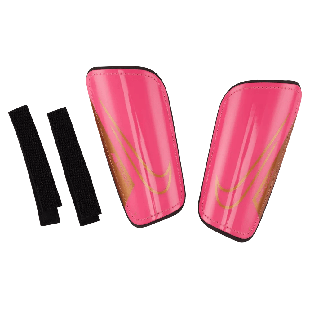 Nike Mercurial Hard Shell Soccer Shin Guards - Pink Blast-Metallic ...