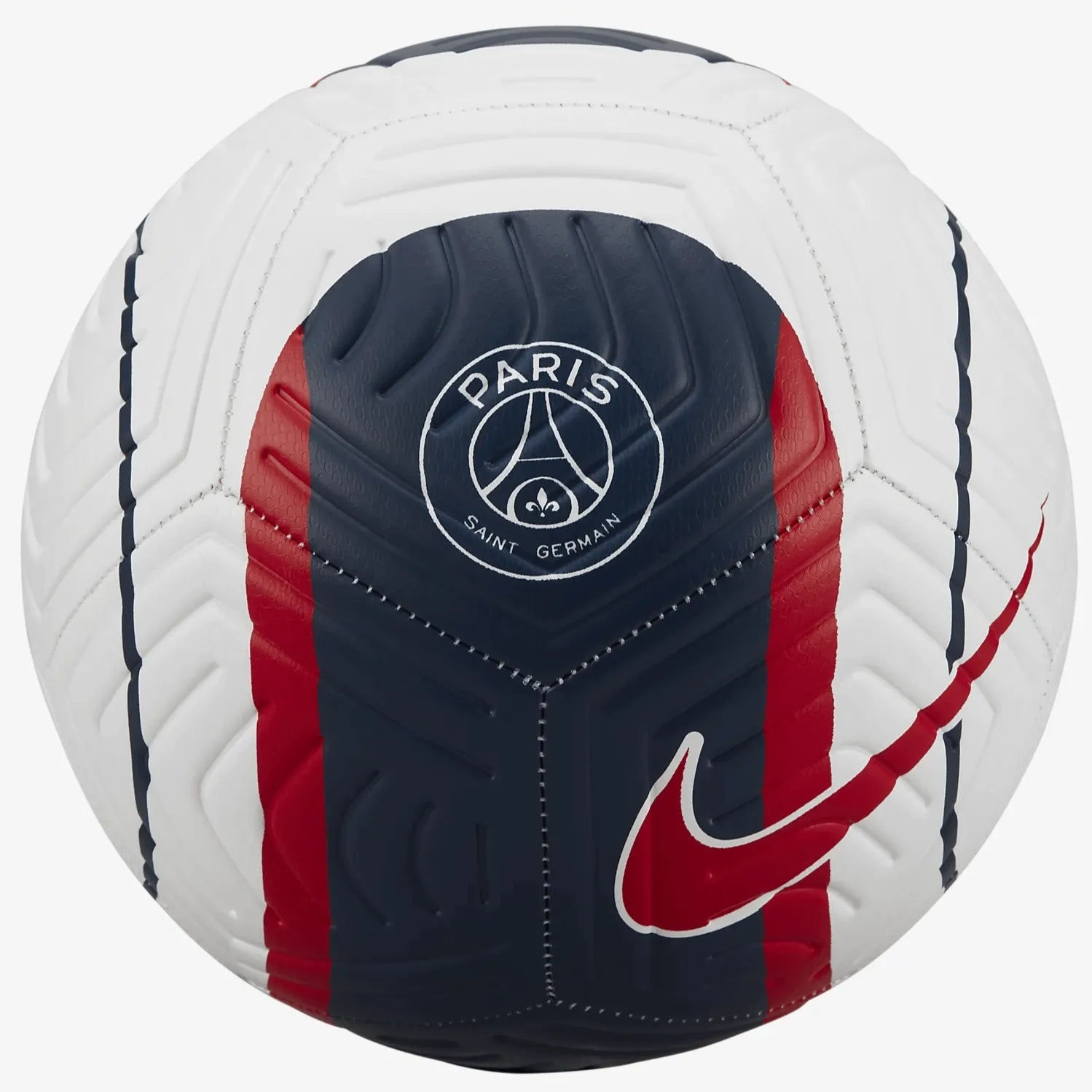 Nike SU22 PSG Strike Soccer Ball White-Navy-Red – ProSoccer