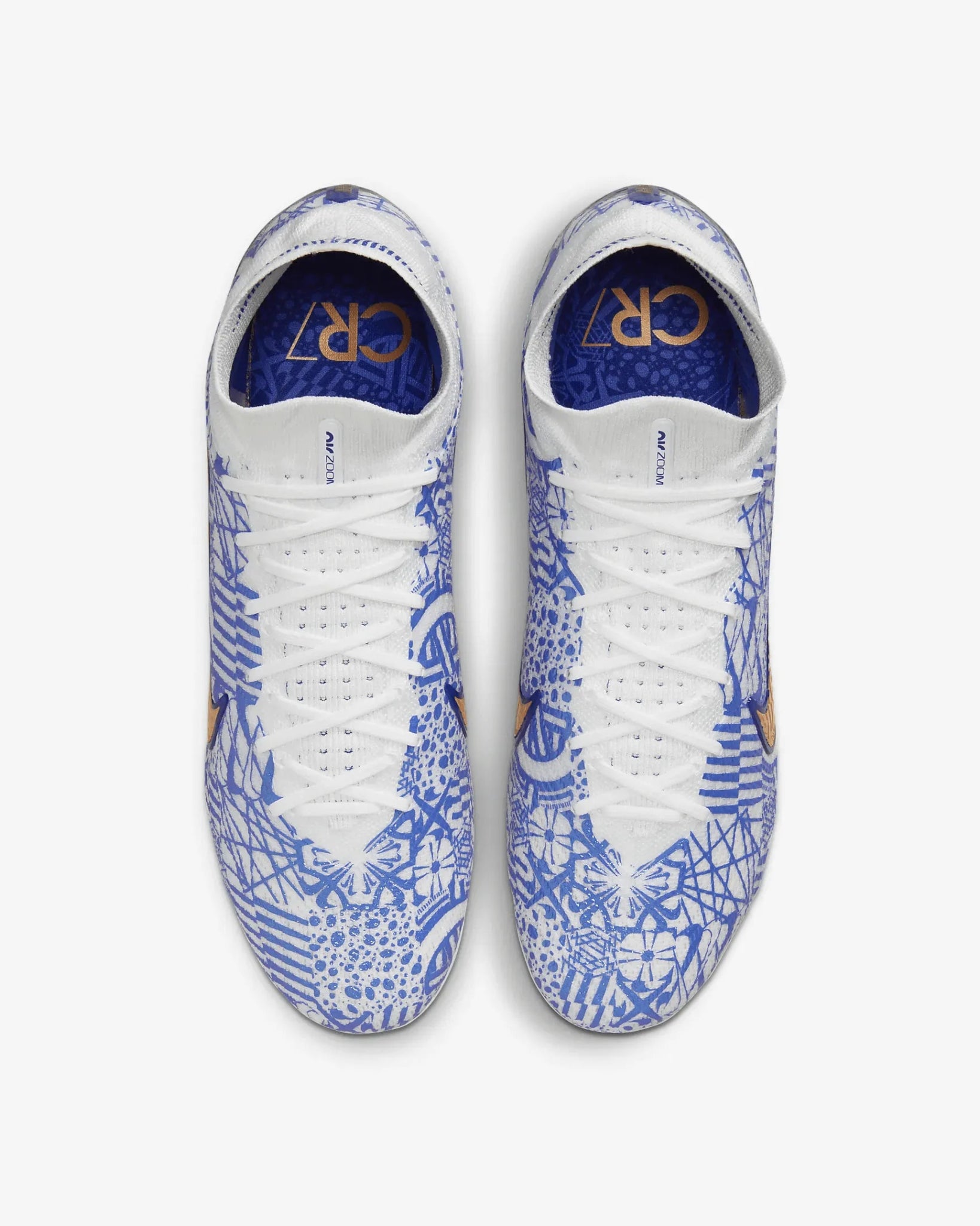 Nike Zoom Superfly 9 Elite CR7 FG - White-Metallic Copper Soccer Cleats ...