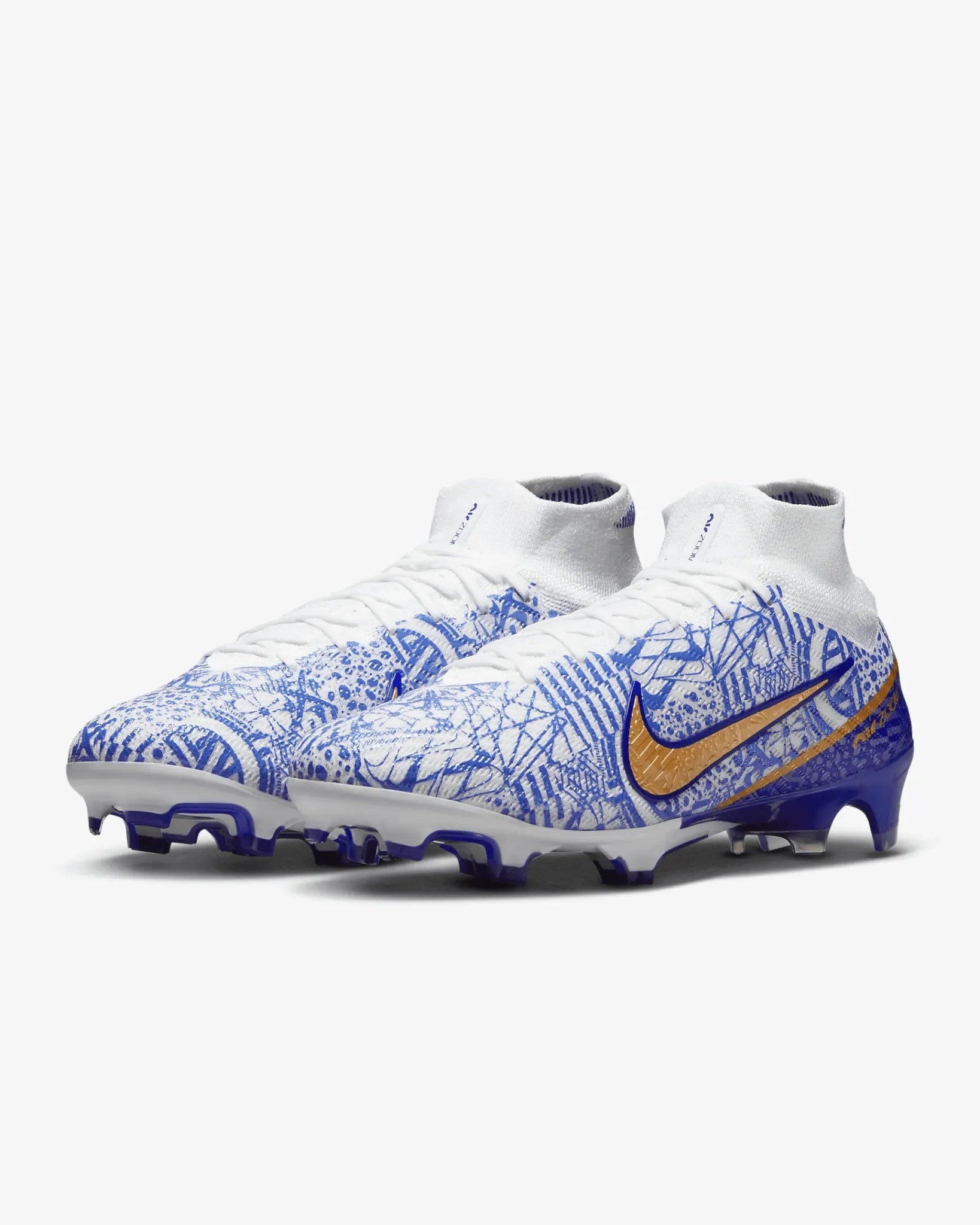 Nike Zoom Superfly 9 Elite CR7 FG - White-Metallic Copper Soccer Cleats ...